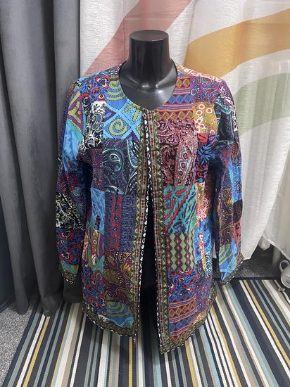 Boho pamucni kardigan duži sako L XL SNIZENO