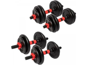 GORILLA SPORTS Set od 2 podesive bučice od livenog gvožđa 25 mm (30 kg)