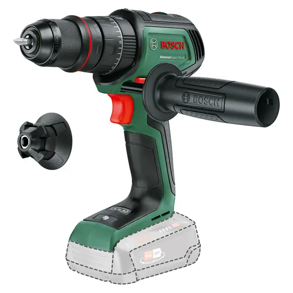 Bosch Akumulatorska vibraciona bušilica AdvancedImpact 18V-80 QuickSnap, bez baterije i punjača 06039E2100