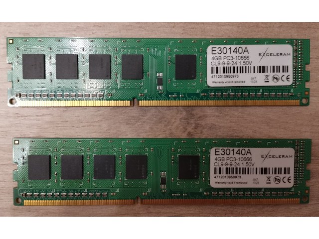 Exceleram DDR3 8GB (2x4GB komplet/KIT)