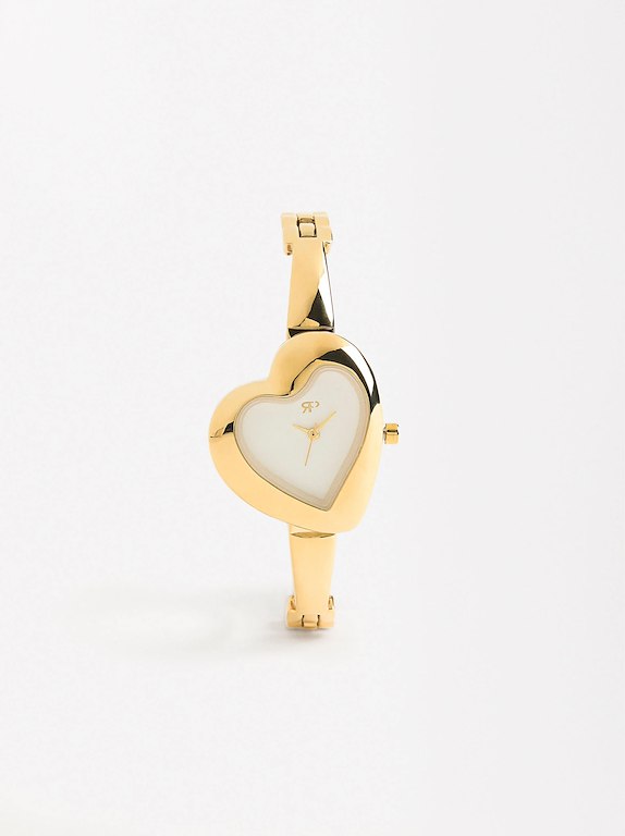 Heart-Shaped Dial Watch