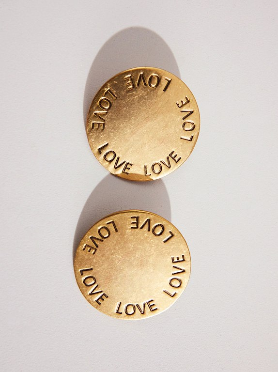 Maxi Round Love Earrings