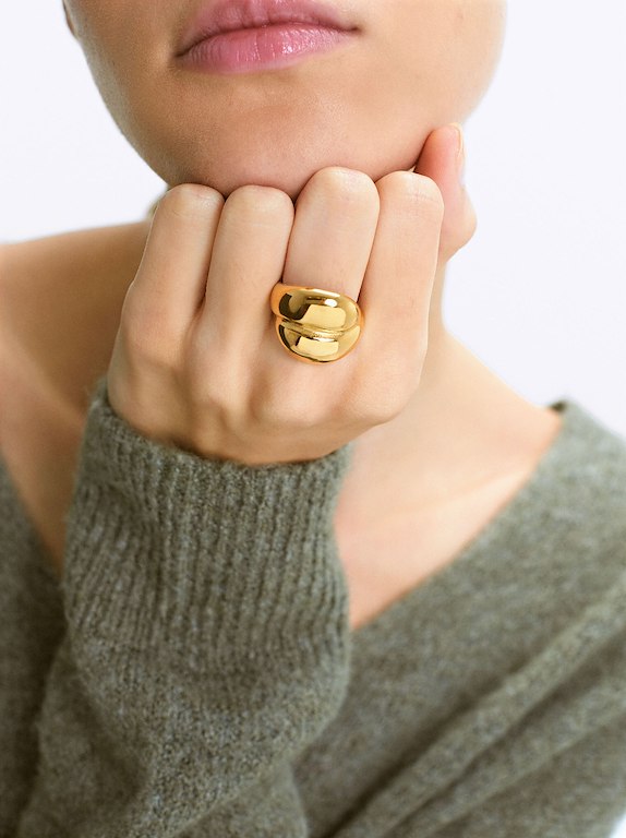 Golden Stainless Steel Ring