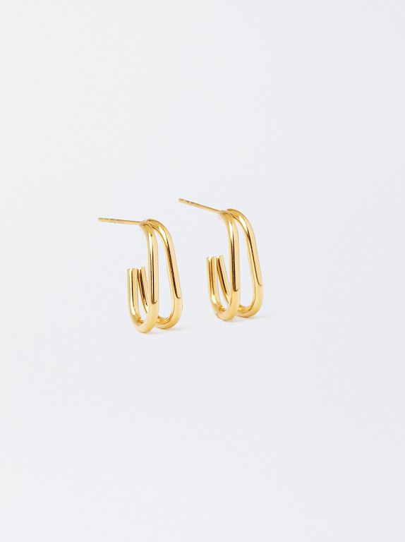 Golden Stainless Steel Earrings