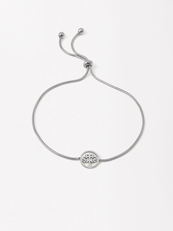 ADJUSTABLE TREE BRACELET - STAINLESS STEEL