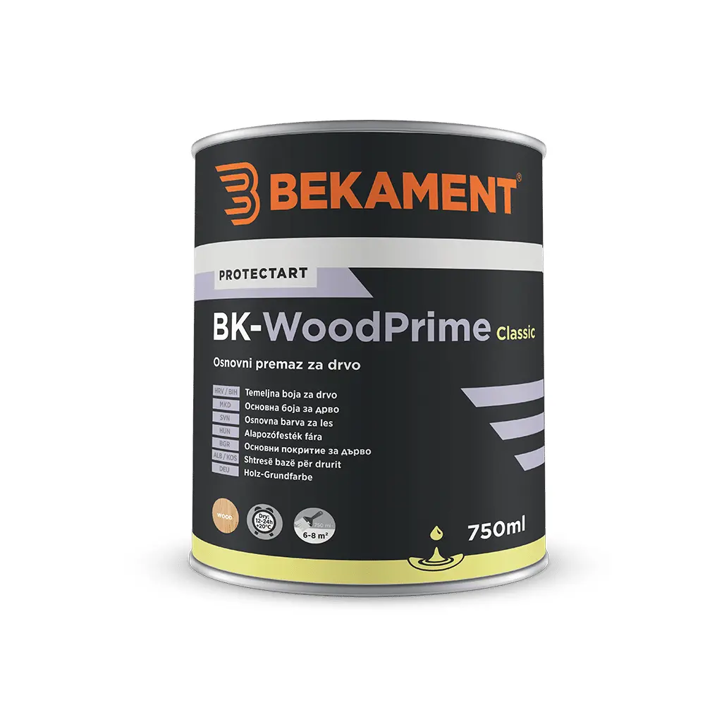 BEKAMENT Osnovni premaz za drvo A12875 BK-WoodPrimer Classic, 0.75l, Bela