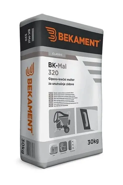 BEKAMENT Gipsano-krečni malter BK-Mal 320, 30kg