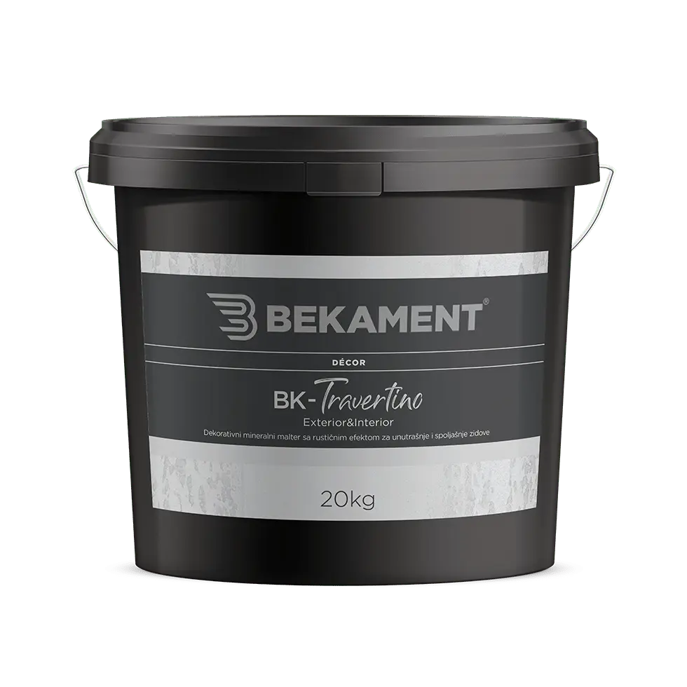 BEKAMENT Dekorativni malter A14603 BK-Travertino Exterior&Interior, 20kg