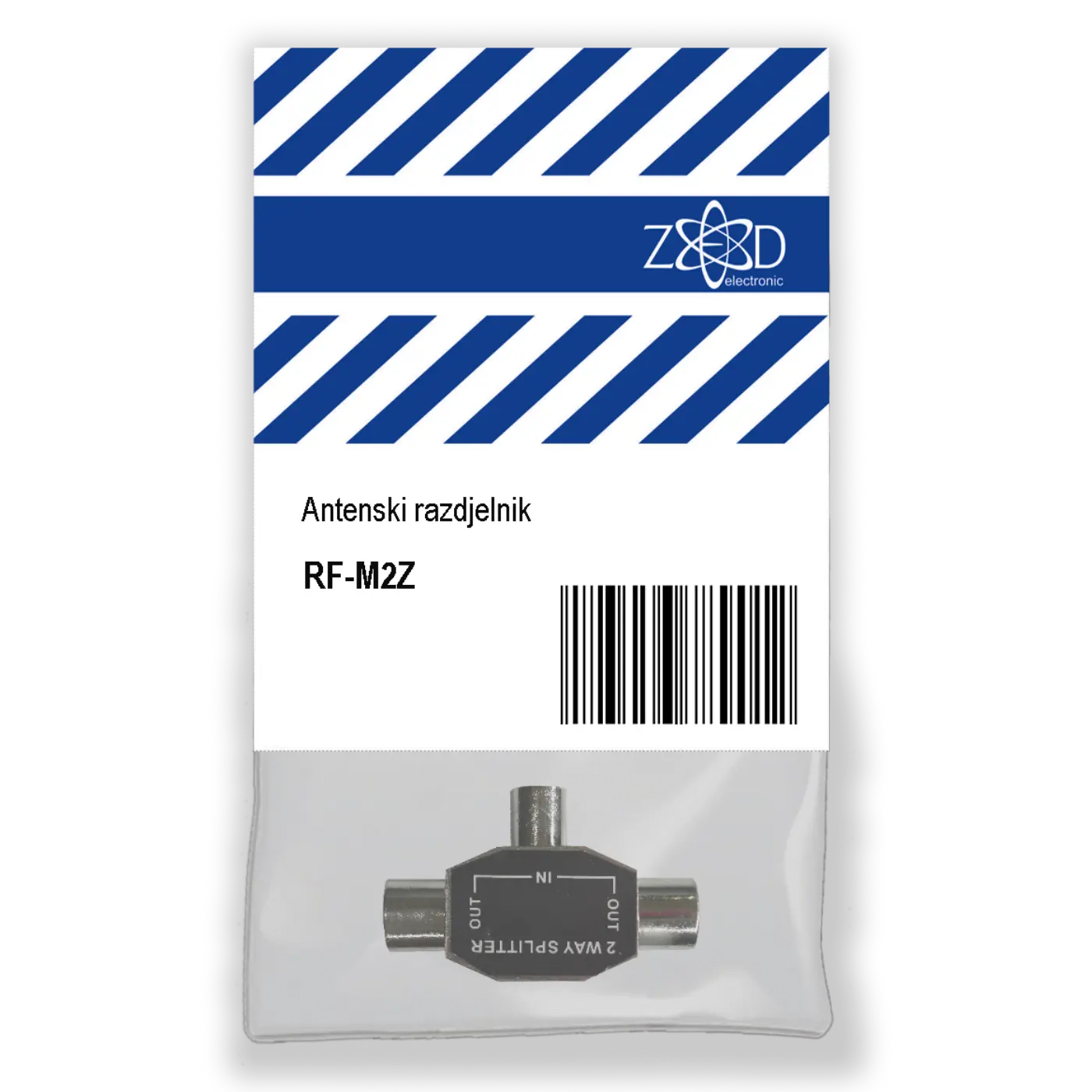 ZED ELECTRONIC Antenski razdelnik RF-M2Z, 1 muški / 2 ženski