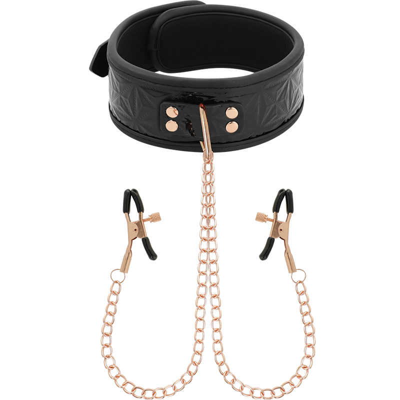 Beg me Collar w.nipple clamps B