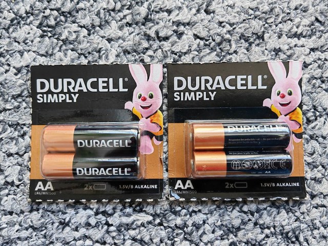 Duracell alkalne baterije AA 1.5V LR6 MN1500, 2 + 2 kom