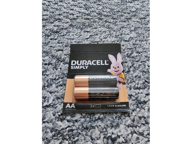 Duracell alkalne baterije AA 1.5V LR6 MN1500, 2 kom.