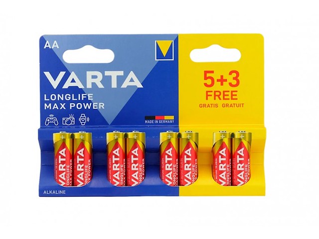 AA Varta Longlife Max Pover 1.5V alakalna baterija