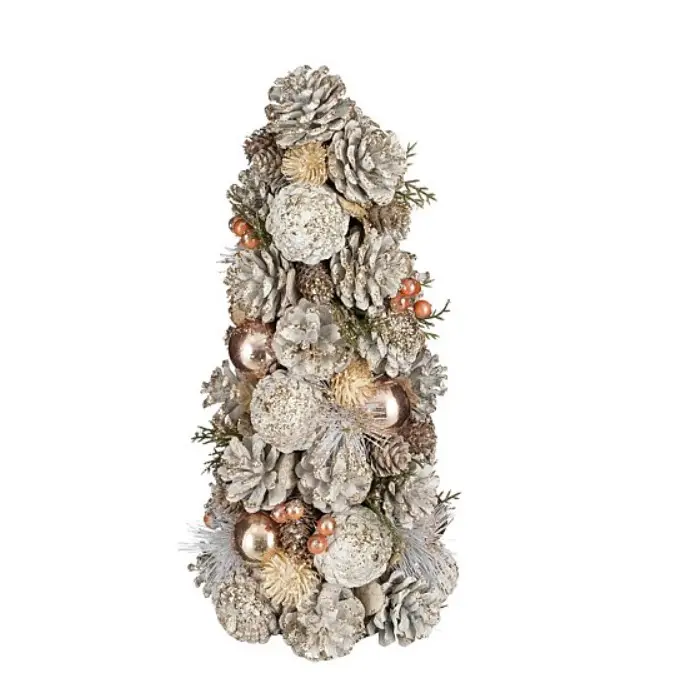 DEKOR DOM Ukrasna jelka Cone 1165663, 20x37cm, Zlatna