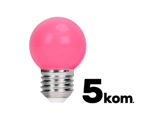 Pet LED sijalica Roze 2W E27