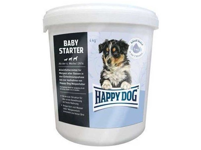 Happy Dog Hrana za pse - za štence Baby Starter 4kg