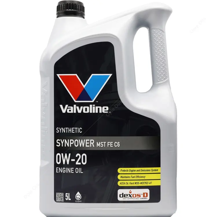 VALVOLINE Motorno ulje Synpower, MSTFE C6, 0W20, 5l