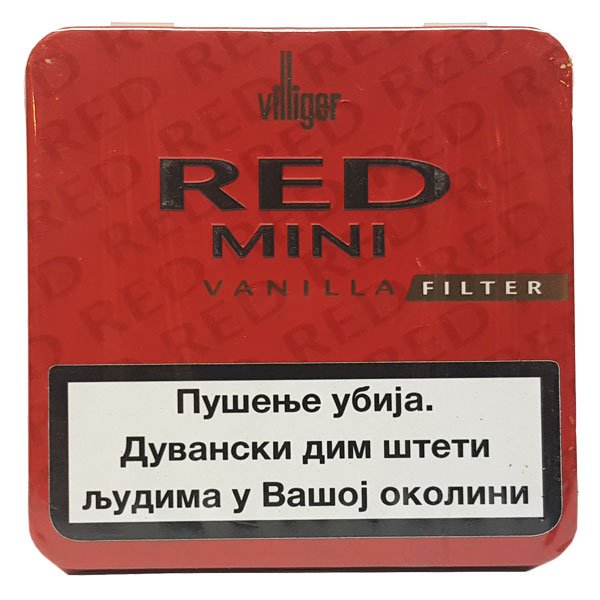 Villiger Red Mini Vanila Filter Cigarilosi 20/1