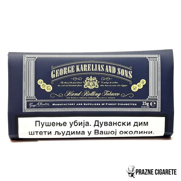 George Karelias Dark Blue Rezani Duvan