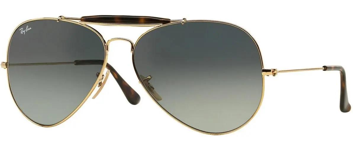 Ray Ban Unisex sunčane naočare RB3029 181/71 62 Outdoorsman II, Smeđe