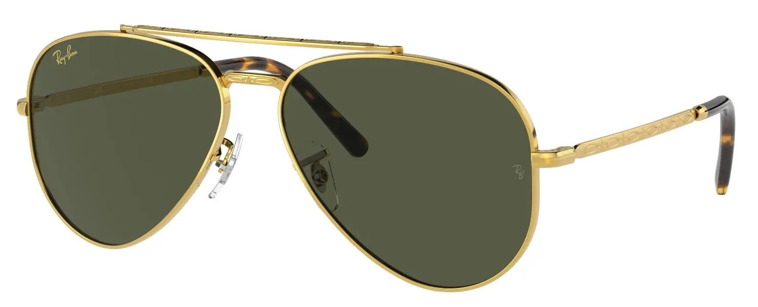 Ray Ban Unisex sunčane naočare 0RB3625 919631 58 NEW AVIATOR, Crno- zlatne boje