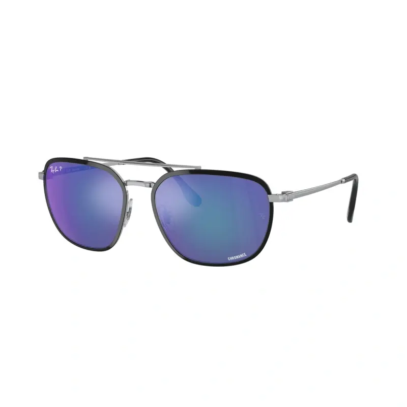Ray Ban Naočare za sunce Chromance 0RB3708 91444L 59, Polarizovane, Crno - srebrne boje
