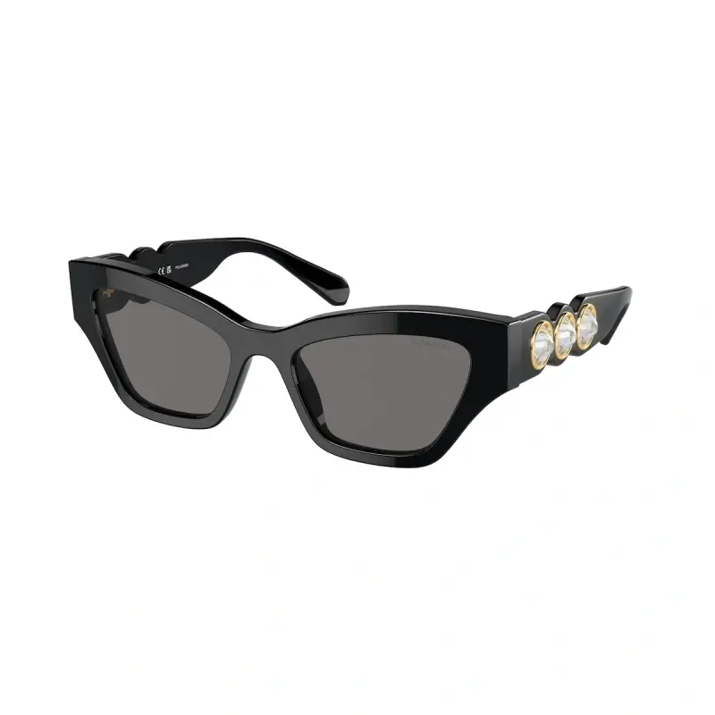 SWAROVSKI Ženske naočare za sunce 0SK6021 100181 53, Polarizovane, Crne