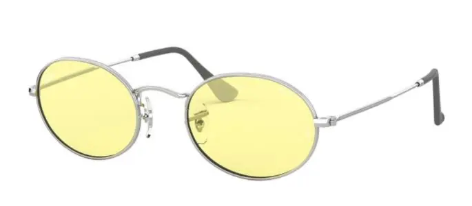 Ray Ban Unisex sunčane naočare 0RB3547 003/T4 54 OVAL EVOLVE, Sivo- žute