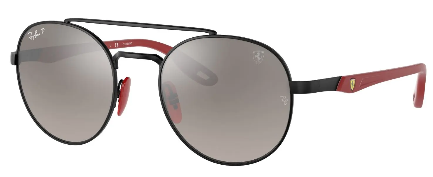 Ray Ban Unisex sunčane naočare 0RB3696M F0025J 51 FERRARI, Polarizovane, Smeđe