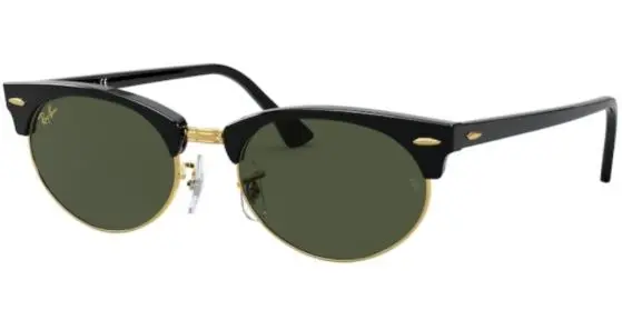 Ray Ban Unisex sunčane naočare 0RB3946 130331 52 CLUBMASTER OVAL, Crne