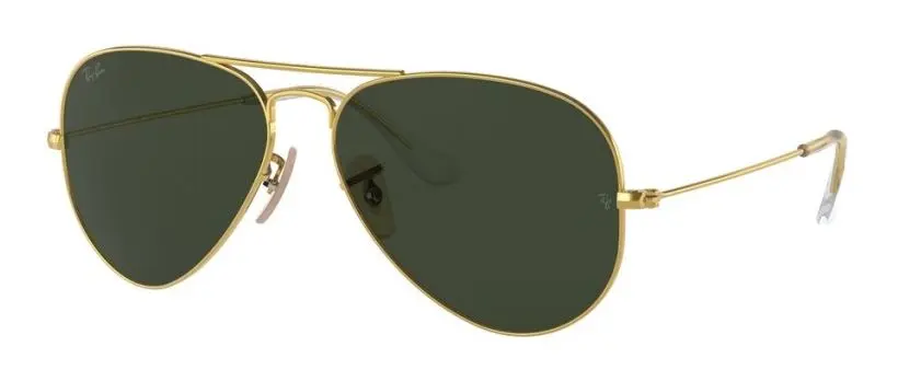 Ray Ban Unisex sunčane naočare 0RB3025 W3400 58 Aviator, Crno- zlatne boje