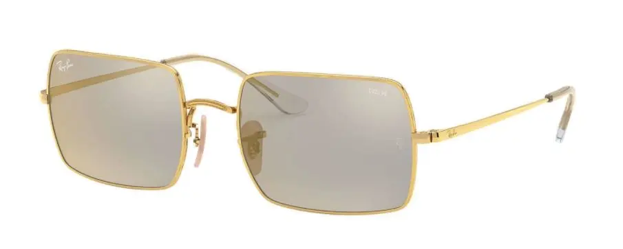 Ray Ban Unisex sunčane naočare 0RB1969 001/B3 54 RECTANGLE, Bež- zlatne boje