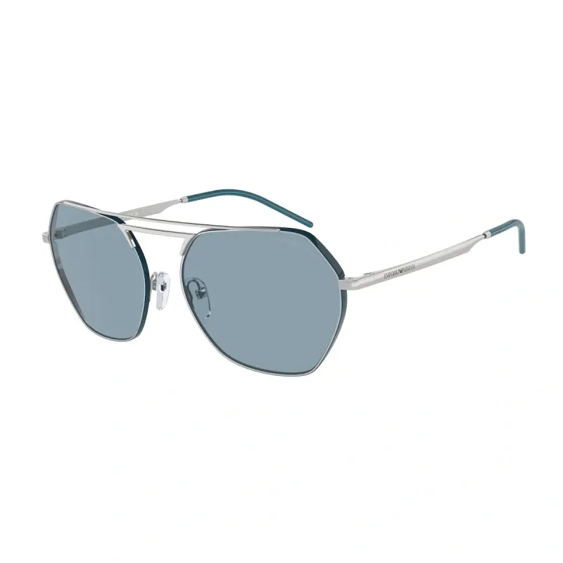 EMPORIO ARMANI Muške naočare za sunce 0EA2148 301580 56, Srebrno-plave