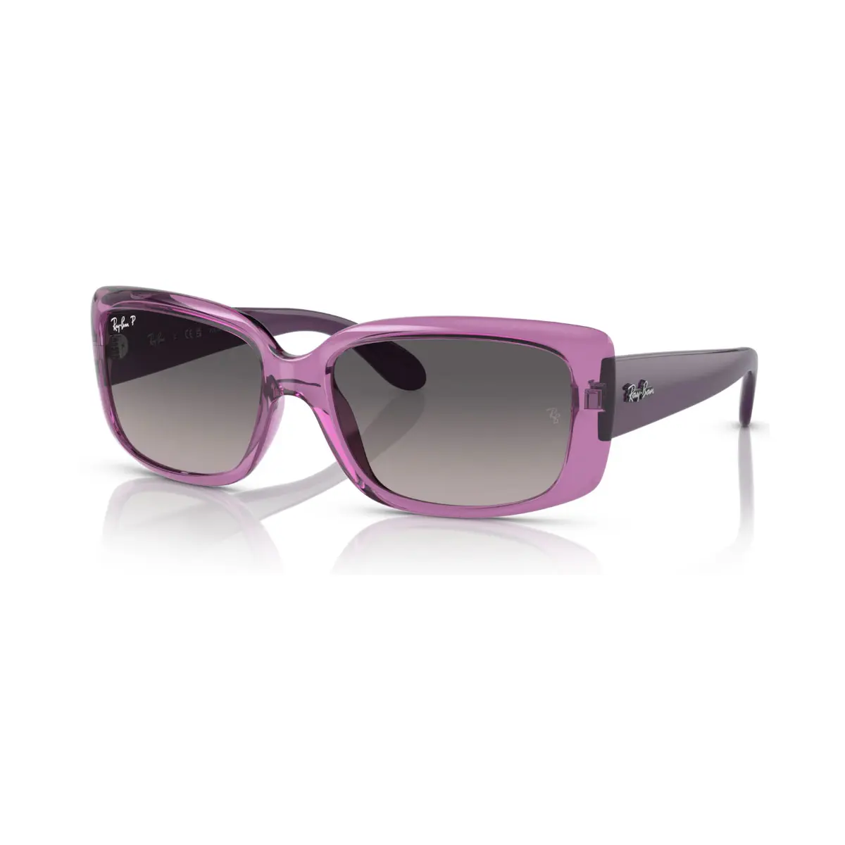 Ray-Ban Ženske naočare za sunce 0RB4389 6443M3 55, Polarizovane, Ljubičaste