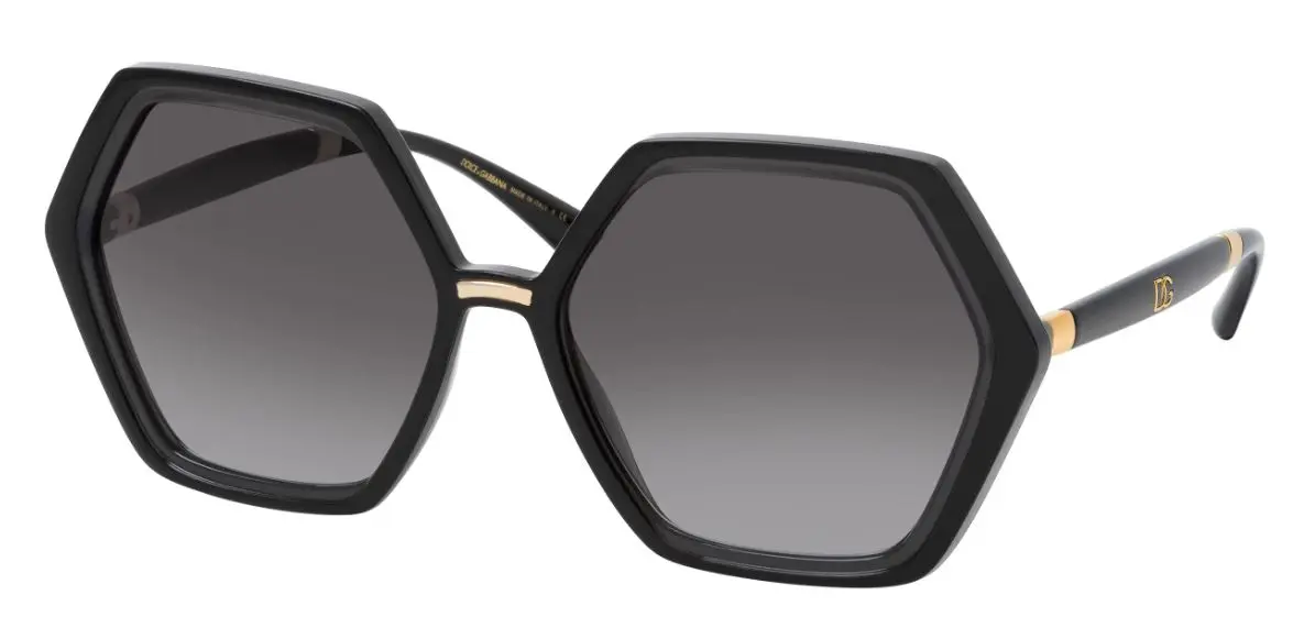 DOLCE & GABBANA Unisex sunčane naočare 0DG6167 32468G 57, Crne