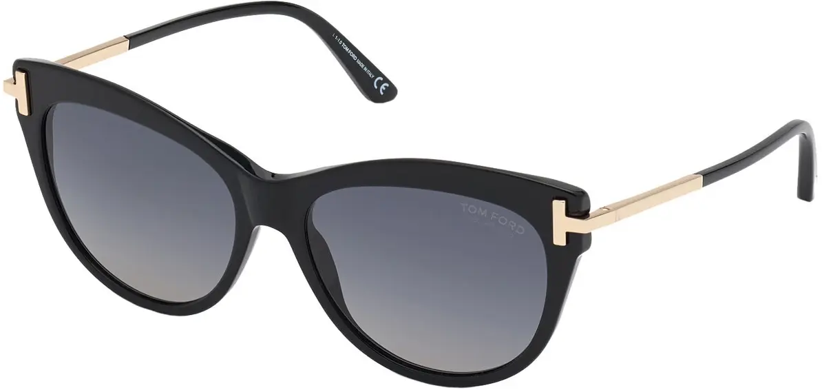 TOM FORD Ženske naočare za sunce 0FT0821 01D56, Polarizovane, Crne