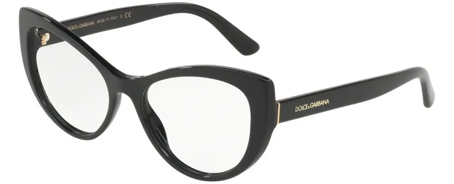 DOLCE & GABBANA Okvir za naočare 0DG3285 501 54, Ženski, Crni