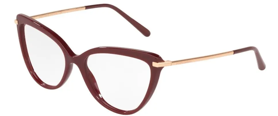 DOLCE & GABBANA Okvir za naočare 0DG3295 3091 55, Ženski, Bordo