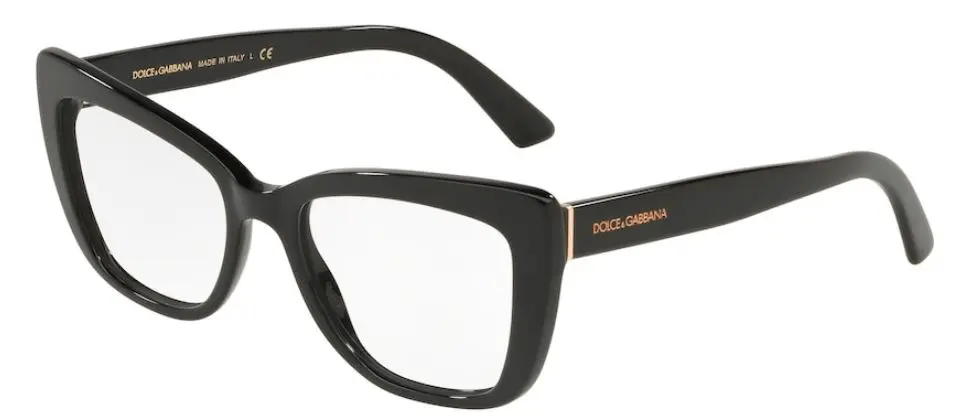 DOLCE & GABBANA Okvir za naočare 0DG3308 50153, Ženski, Crni