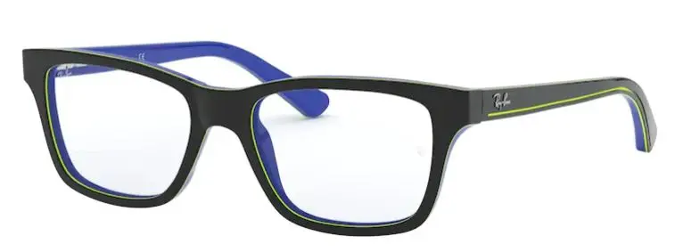 Ray Ban Okvir za naočare JUNIOR RY1536 3600 48, Dečiji, Crni