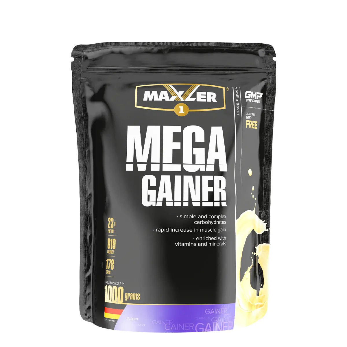 MAXLER Dodatak ishrani sa proteina i ugljenim hidratima za dodatnu energiju Mega Gainer, vanila, 1kg