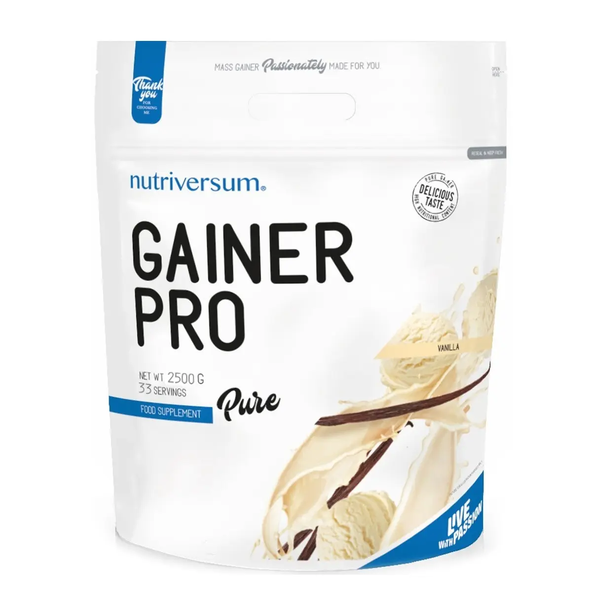 Nutriversum Gainer Pro 40% 2,5kg