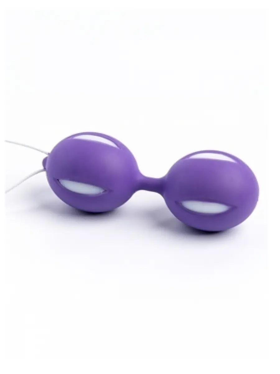 Silikonske duo vaginalne kuglice, Ljubičaste