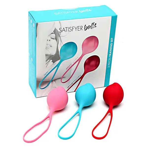 SATISFYER Vaginalne kuglice set, 3 komada, Višebojne