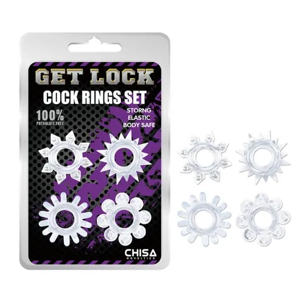 Set prstenova za penis Get Lock, 4 komada