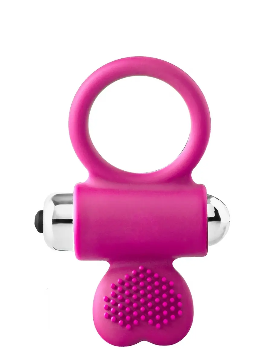 DREAMTOYS Prsten za penis Flirts Cockring, Vibrirajući, 4.1cm, Roze