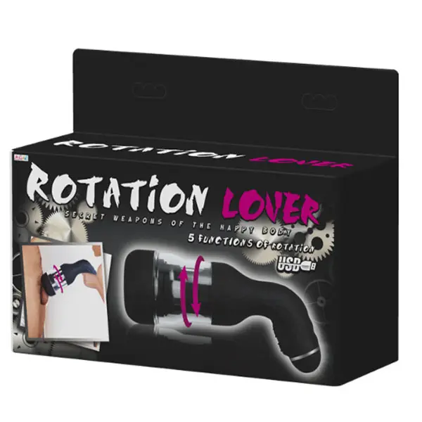 BAILE Masturbator Rotation Lover, 5 funkcija rotacije, Crni