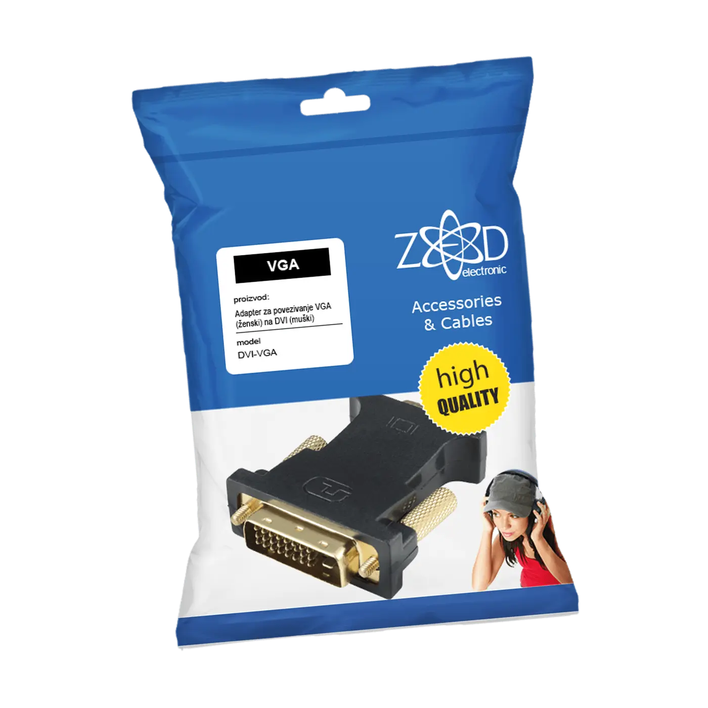 ZED ELECTRONIC Adapter DVI-VGA