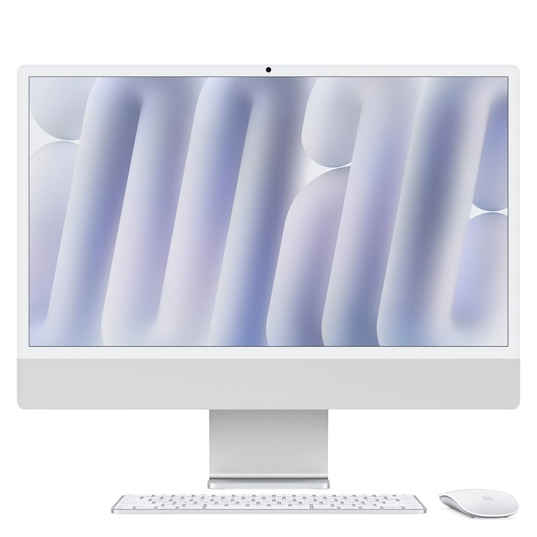 Apple iMac M4 (MWUC3ZE/A) all-in-one 23.5" 4.5K Octa Core Apple M4 16GB 256GB SSD Apple GPU macOS srebrni