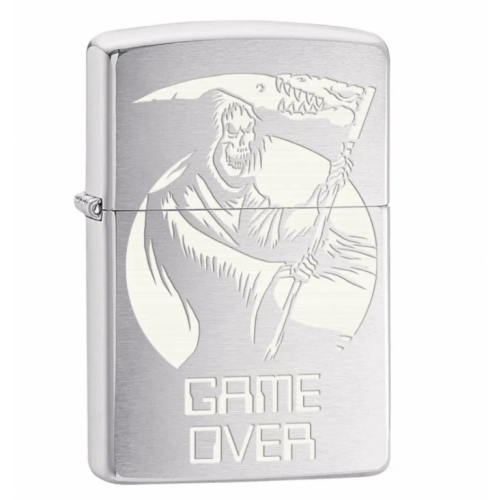 Zippo Upaljač Skull Game Over Design 29696